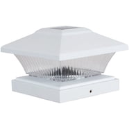 Moonrays 91268 Solar Powered LED Post Cap Light, 6-Inch by 6-Inch Post ...