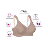 Playtex 18 Hour 4693 Ultimate Shoulder Comfort Wirefree Bra Black 46B ...