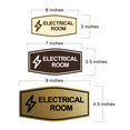 Fancy Electrical Room (Lightning) Sign (Black /Gold) - Small - Walmart.com