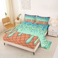 Castle Fairy Gradient Ice Cream Queen Sheets 4 Pieces, Dessert Drip ...