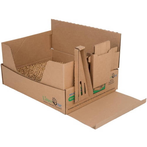 Litter One Cat Litter Kit, Brown, 19" X 14" X 9" - Walmart.com