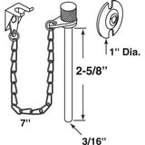 Sliding Patio Door Pin, 3/16 in. x 2-5/8 in, Steel Pin and Retaining ...
