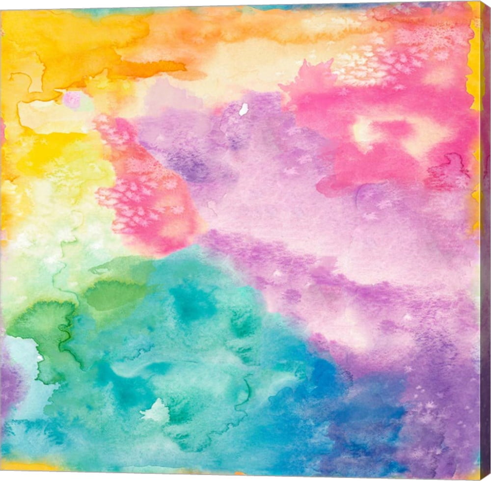 Great Art Now Rainbow Watercolor by Nola James Canvas Wall Art ...