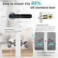 5 in 1 Fingerprint Door Handle Lock for Bedroom, Biometric Door Knob ...