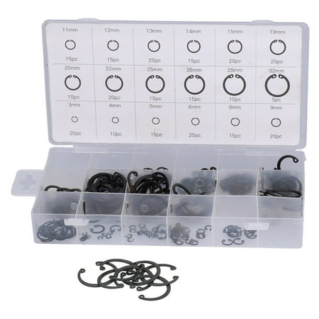 Retaining Ring, Alloy Steel 18 Different Sizes Universal Snap Ring ...