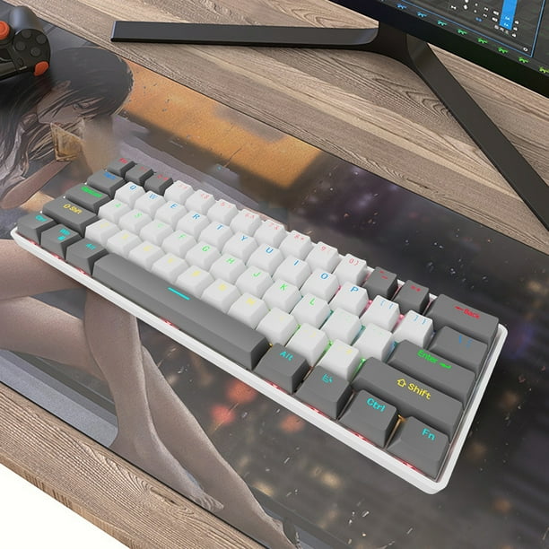 Teclado inalámbrico 18 Teclado mecánico con efecto de iluminación para ESports Gaming Office ...