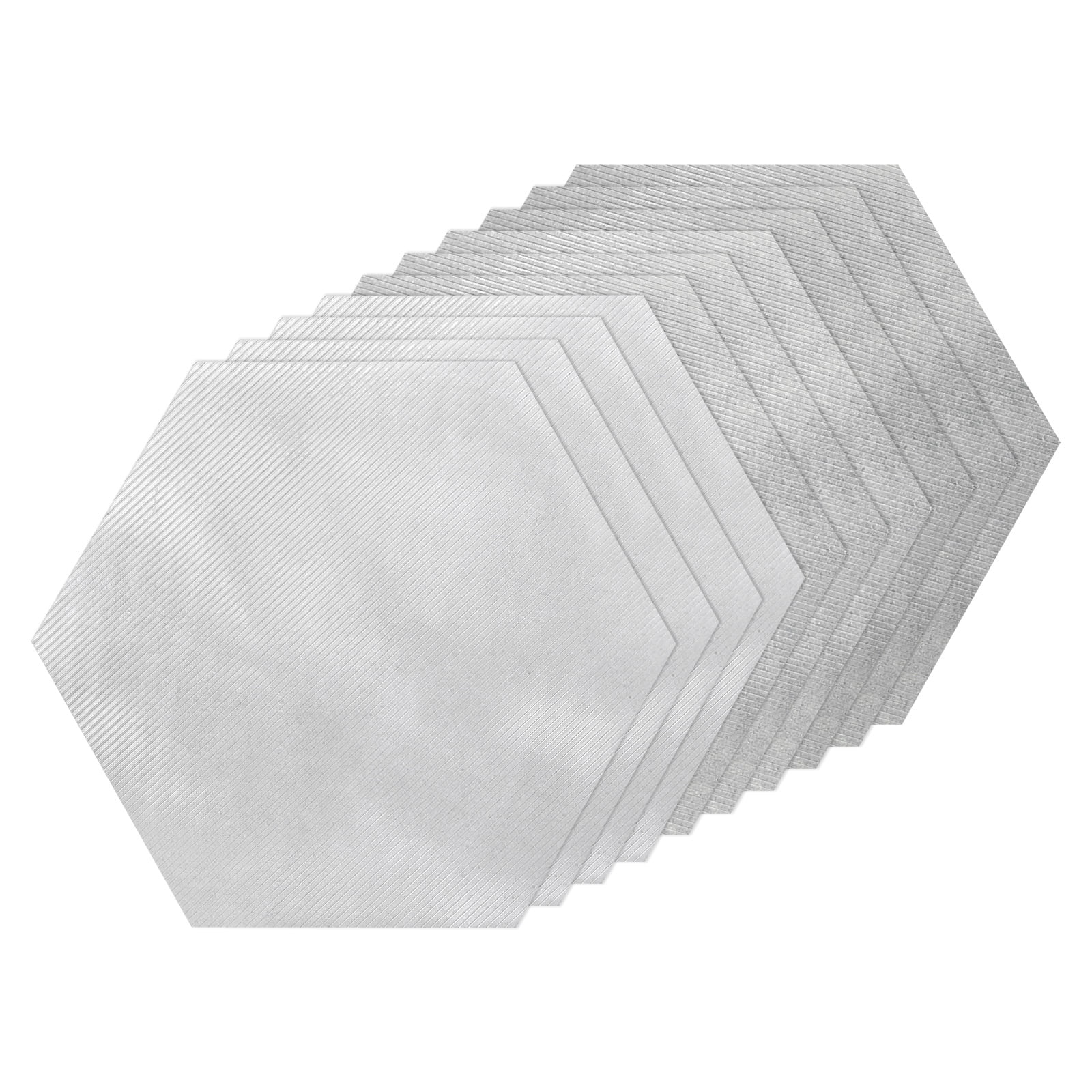 Hexagon Floor Sticker, 10Pcs 9"x8" Self-Adhesive Hexagonal Stickers for ...