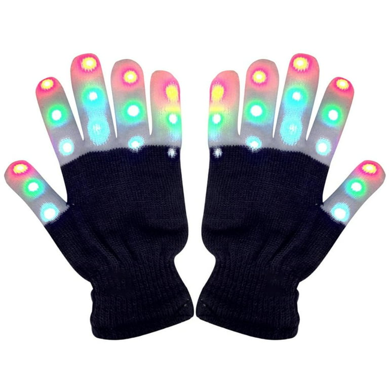 Rave Lights Gloves LED Light Up Gloves Perfect For Raves, Christmas