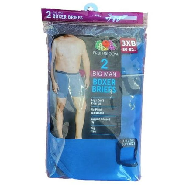 Fruit Of The Loom 2-Pack Big Man Boxer Briefs Regular Leg - 2XB, 3XB ...