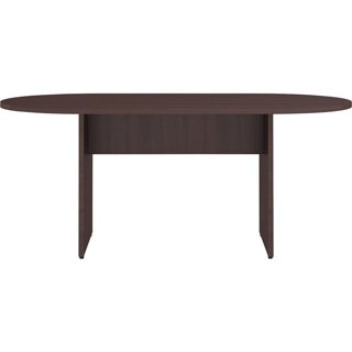 Iceberg ARC Oval Table, 36"x72", Graphite Top/Silver Legs - Walmart.com