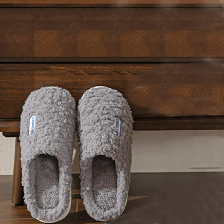 Aueoeo Slip On Slippers for Women House Shoes for Women Cotton Fall Winter Slippers Mens Womens Slip On Shoes Comfort Bedroom House Slippers Women s