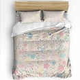 Colorful Floral Twin Duvet Cover Set, Spring Pink Blue Yellow Green ...