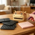 Desk Organizer Highland Cow Sticky Note Holder Pen Rest Office ...