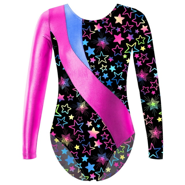 MSemis Kids Girls Gymnastics Dancewear Sparkly Long Sleeves Leotards ...