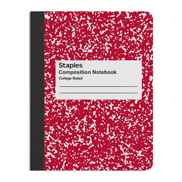 Staples Mini Composition Notebook 3.25" x 4.5" College Ruled 80 Sheets ...