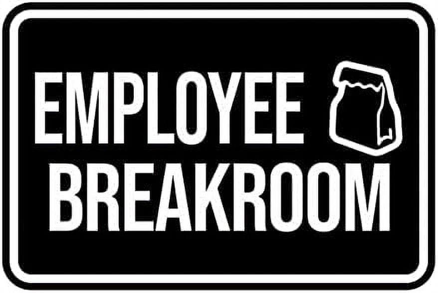 Classic Framed Employee Breakroom Sign (Black) - Small - Walmart.com