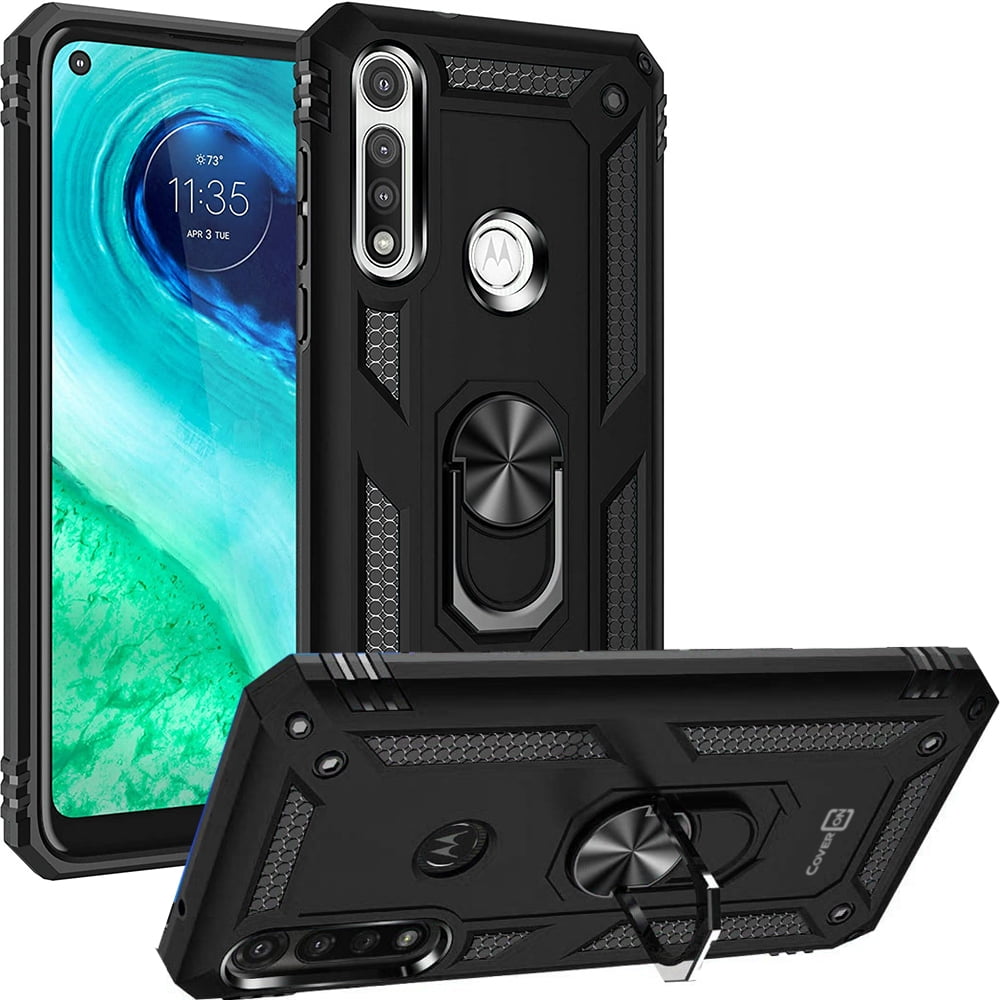 CoverON Motorola Moto G Fast Ring Case, Kickstand Rugged Phone Cover ...