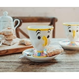 Disney Beauty and the Beast Mrs. Potts Teapot Set With 2 Chip Cups and ...