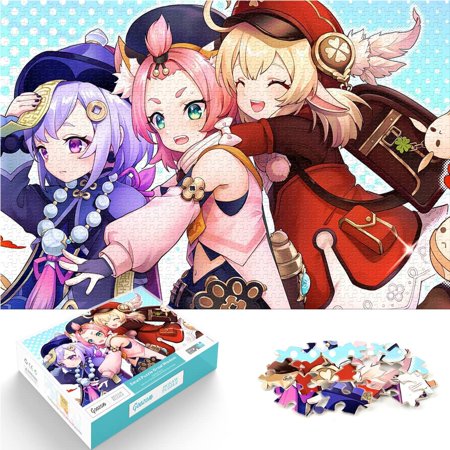 1000 Piece Circular Puzzle Brain Intelligence Challenge Genshin Impact ...