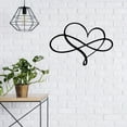 Dengmore Discoumt Infinity Heart Steel Wall Decor Metal Wall Art ...