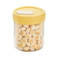 400ml High Borosilicate Glass Storage Jar, Airtight Food Canister with ...