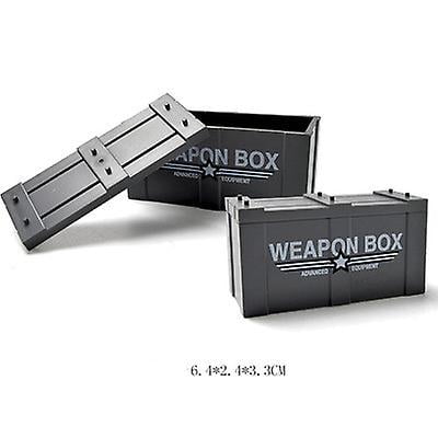 Locking Military Ww2 Building Blocks Swat Weapon Guns Lockers Bricks ...