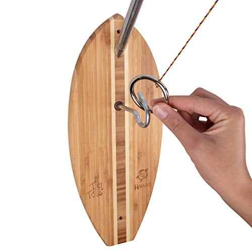 Tiki Toss Hook And Ring Toss Deluxe Game 100 Bamboo Only 5 Minutes tiki-toss-hook-and-ring-toss-deluxe-game-100-bamboo-only-5-minutes