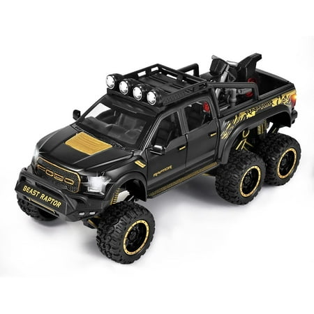 F-150 Pickup Truck Toy Modified Off-road Model Truck Die-casting Metal ...
