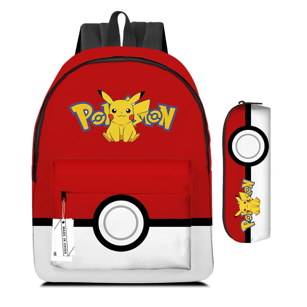 3pcs Pokemon Mochila Aprendizaje Estuche Lápiz Pikachu Dibujos Animados ...