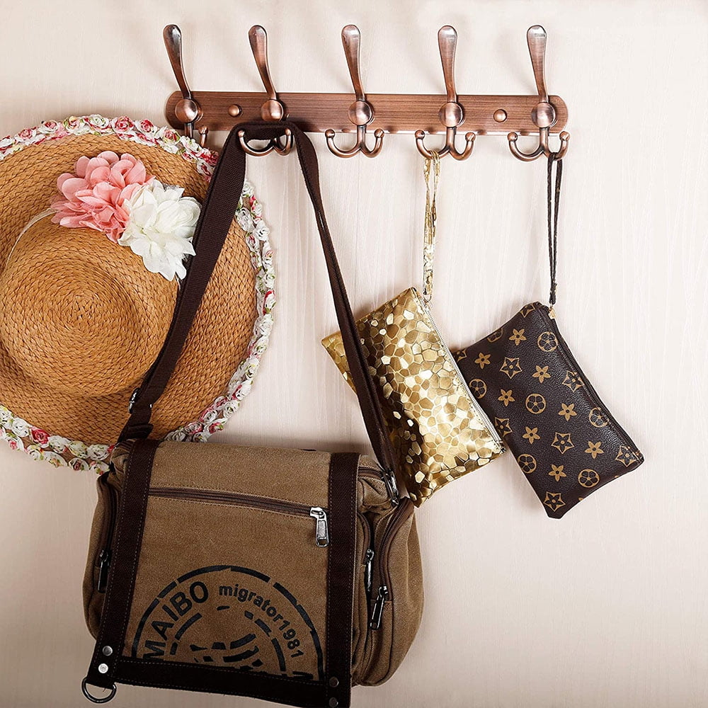 Click here for Zdew Coat Rack Wall Mounted Long 5 Tri Hooks For H... prices