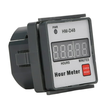 Hour Meter, Battery Powered AC 220V Industrial Timer For Equipment ...
