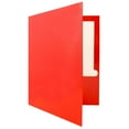 JAM Paper Glossy Two Pocket Folders, Red, 6 per Pack - Walmart.com