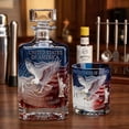 250th Anniversary Whiskey Glass and Bottle Set, 1776-2026 Patriotic ...