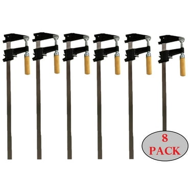 WEN Quick-Adjust 24-Inch Steel Bar Clamps with 2.5-Inch Throat and ...