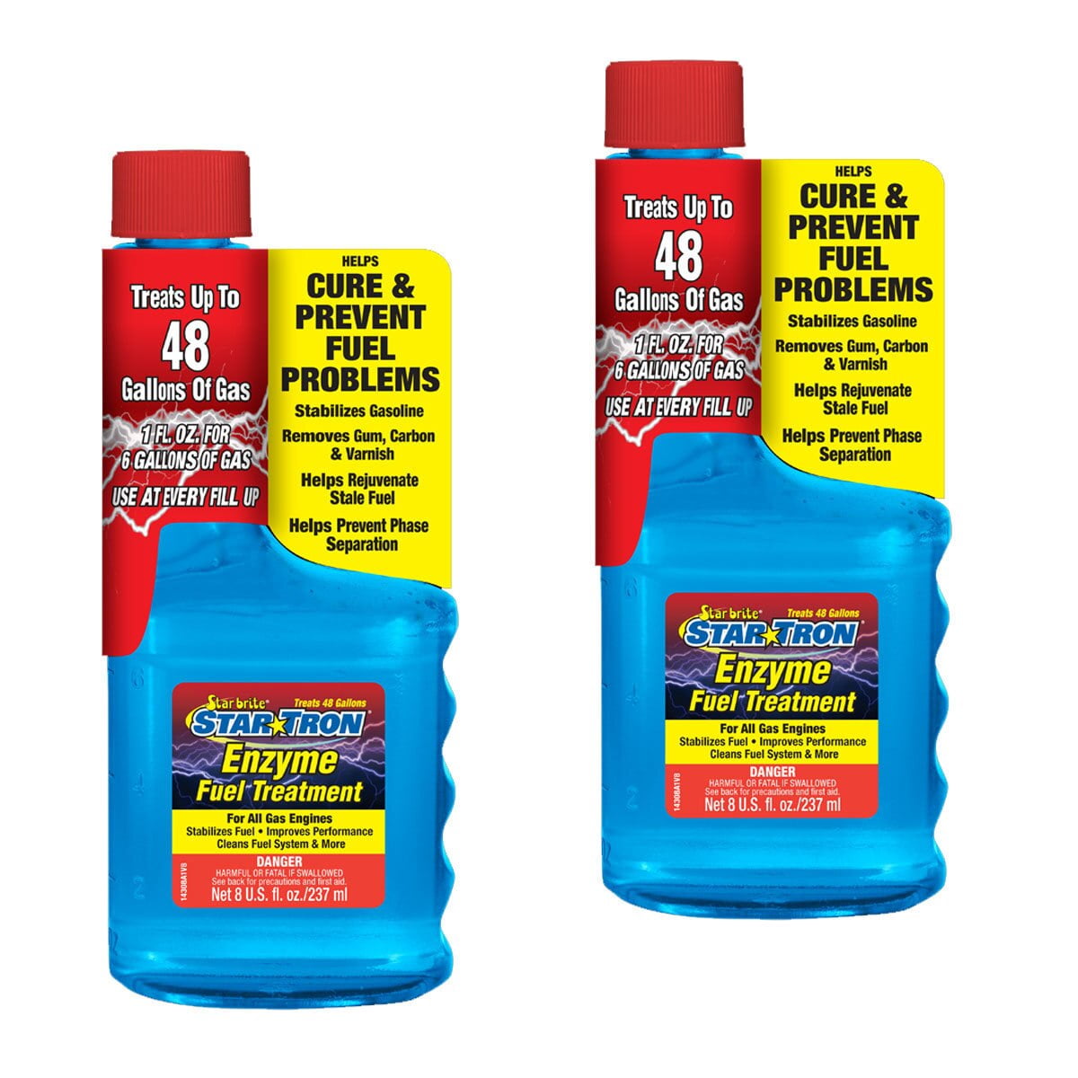 2-Pack Star Tron SEF Gasoline Additive 8oz Classic Gas Formula Star ...