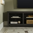 Woven Paths Open Storage TV Stand for TVs up to 80", Charcoal - Walmart.com