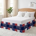 America Anniversary Bed Skirt Queen Size 18 Inch Drop, God Bless ...