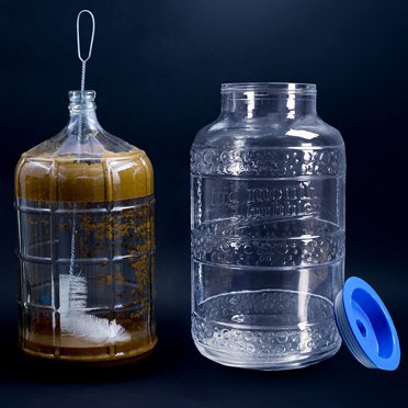 Home Brew Ohio 5 Gallon Glass Carboy Set of 2 - Walmart.com