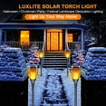Luxlite Solar LED Outdoor Lights, Flickering Flame, Waterproof Garden ...