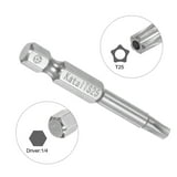 Uxcell TS25 Magnetic Security Star 5 Point Torx Screwdriver Bit 1/4 ...