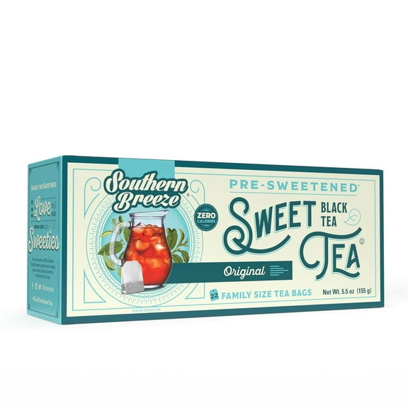 Lipton Southern Sweet Tea, Iced Tea Drink Mix, 22 Family Size Tea Bags ...