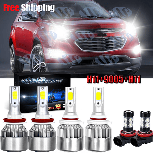 For Chevrolet Equinox 2010-2018 LED Headlights Bulbs High/Low Beam ...