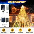 Solar Powered Outdoor Christmas Lights, 350 LED Fairy Tree Lights ... Solar Powered Outdoor Christmas Lights, 350 LED Fairy Tree Lights ...