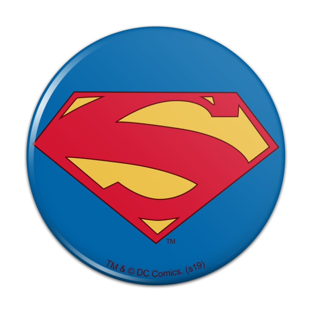Superman New 52 Shield Logo Kitchen Refrigerator Locker Button Magnet ...