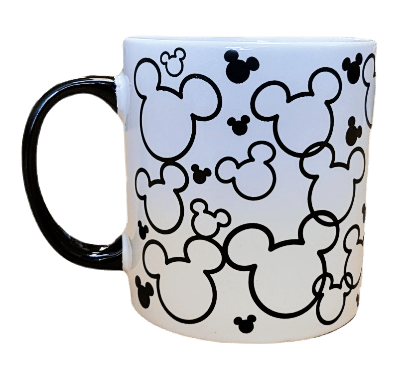 Disney Mickey Mouse Black and White Ceramic Mug, 20 Ounces - Walmart.com