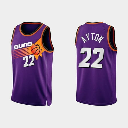 Men's Phoenix Suns #22 Deandre Ayton 2022-23 Purple 75th Anniversary ...