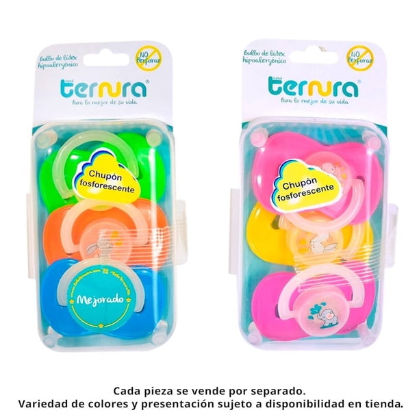 Chupones Ternura Ortodónticos Varios Colores 3 Piezas | Walmart en línea
