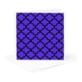 3drose, Quatrefoil Pattern in Black Outline on Purple, 12 Greeting ...