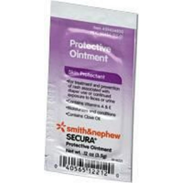 Secura Skin Protective Ointment 3/25 oz Individual Packets, Box of 150 ...