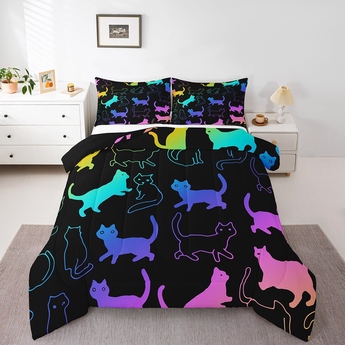 Click here for Yst Cute Kitten Cat Bedding Twin Size For Kids Boy... prices